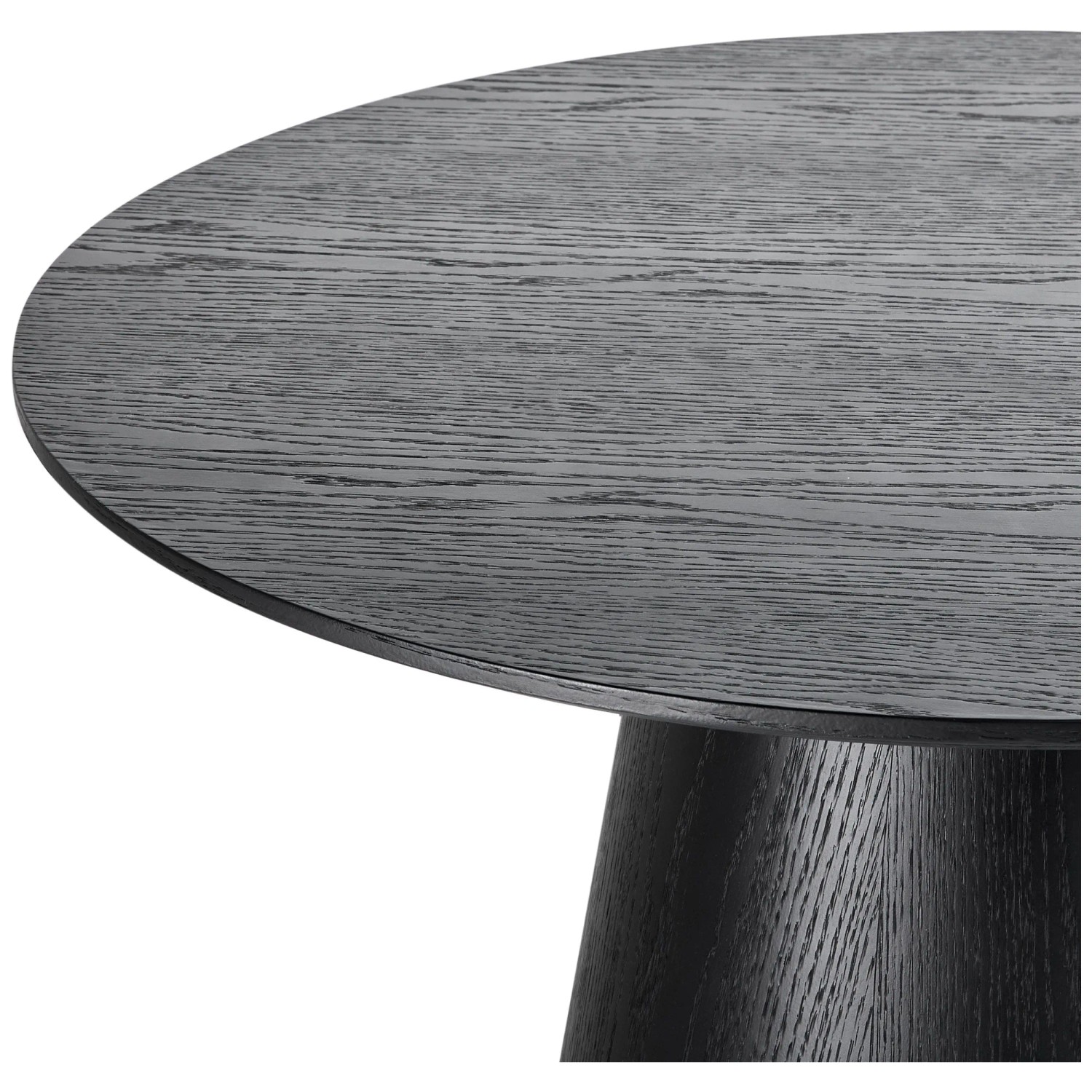 Beliani Couchtisch Wando MDF Schwarz Ø 80 x 47 cm