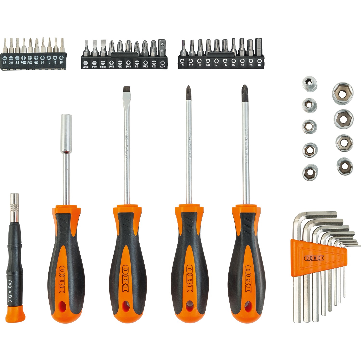 OBI Basic Schraubendreher- und Bits-Set 52-tlg. kaufen bei OBI