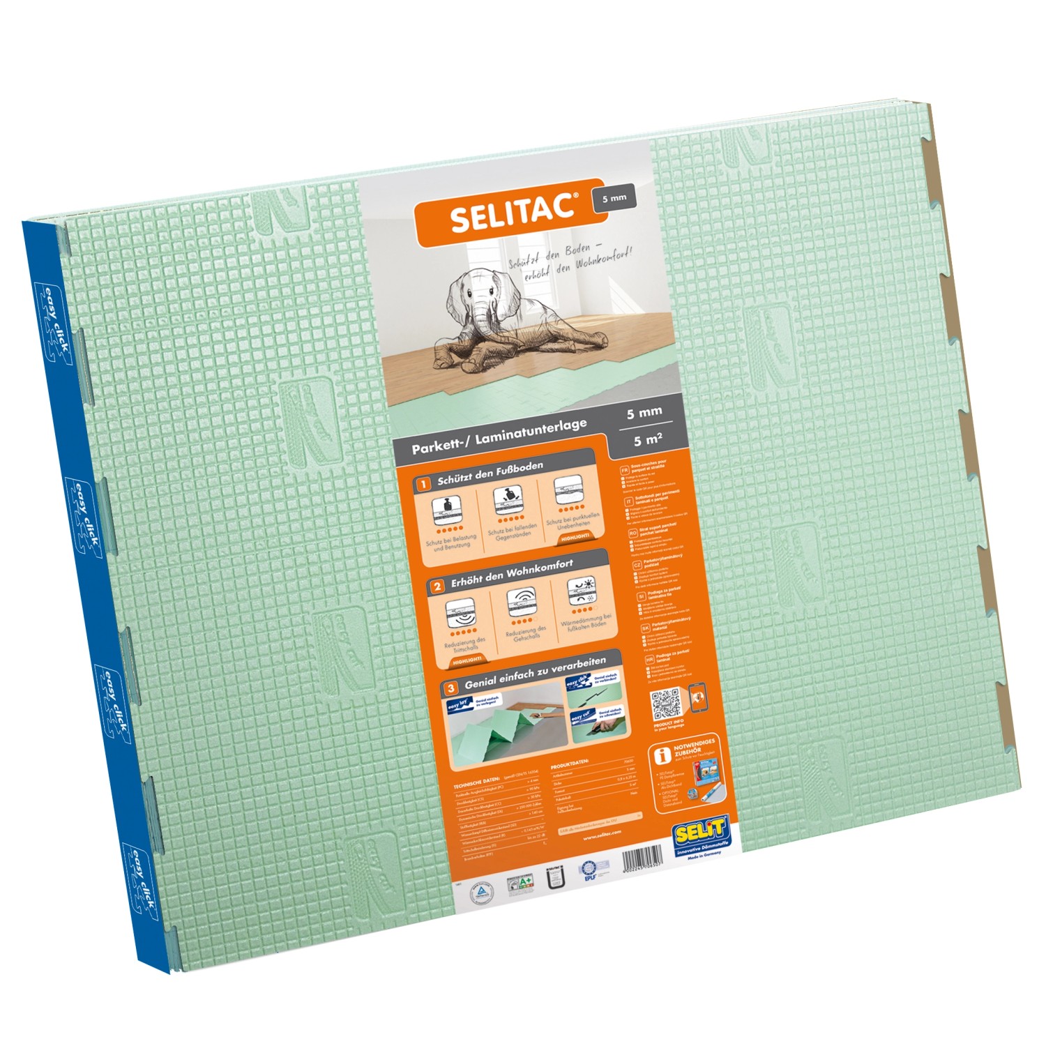Selitac Parkett- / Laminatunterlage 5 m² / Stärke 5 mm kaufen bei OBI