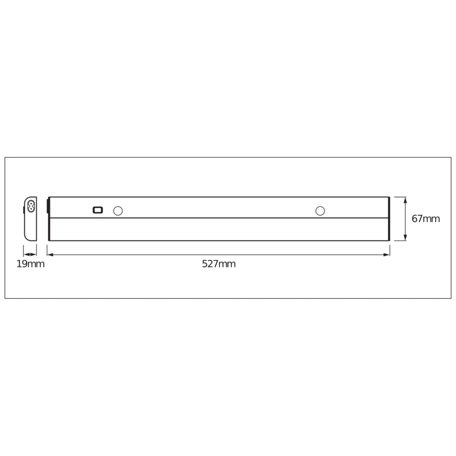 Osram LED-Unterbauleuchte Linear Flat Sensor Aluminium 53 cm / 3'000 K ...
