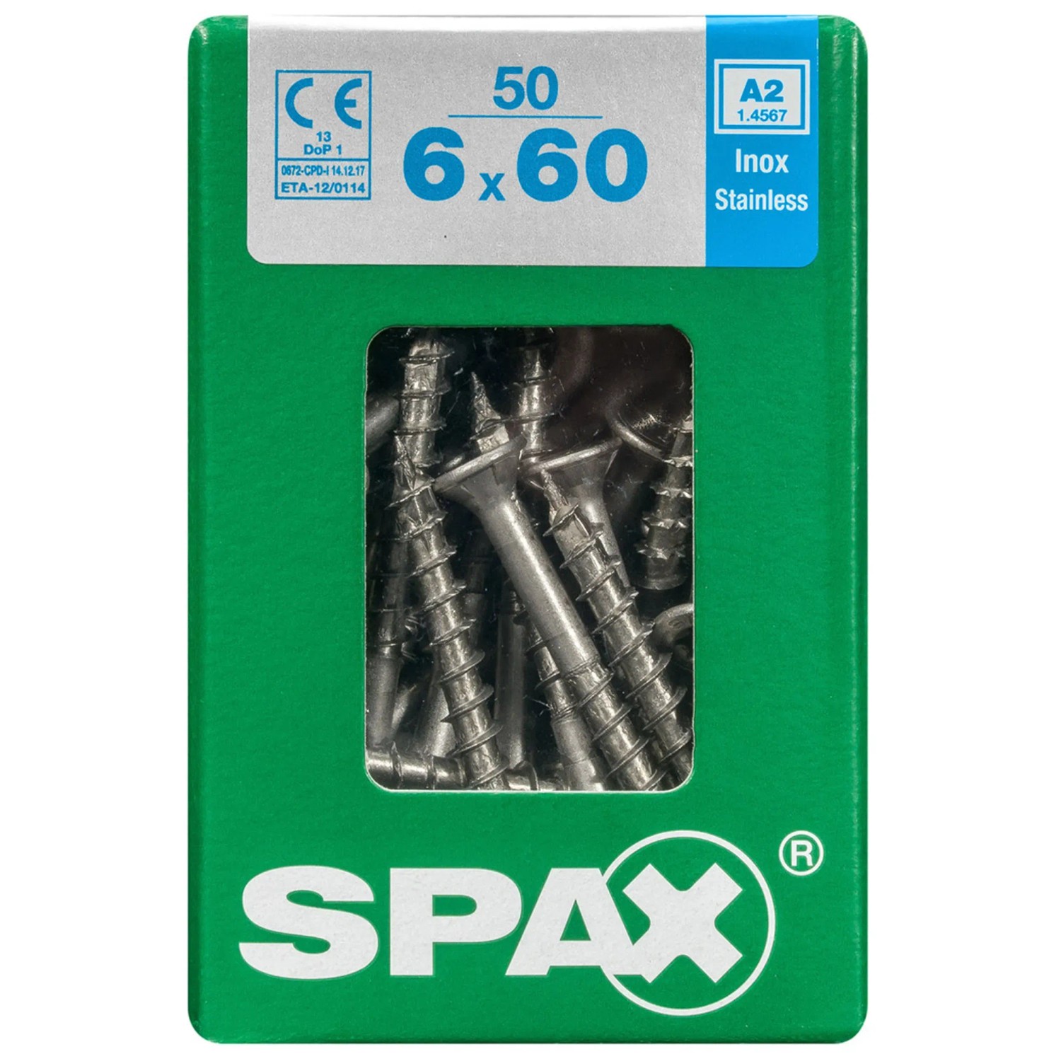 Spax Edelstahlschraube TRX A2 Teilgewinde 6 x 60 mm / 50 Stk. kaufen ...