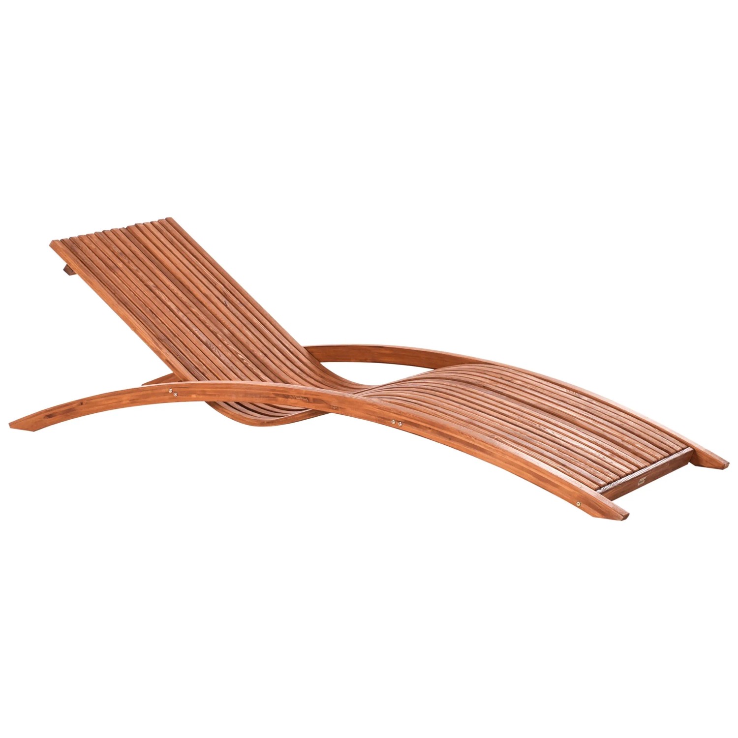 Beliani Chaise longue de jardin Tanaro en bois brun