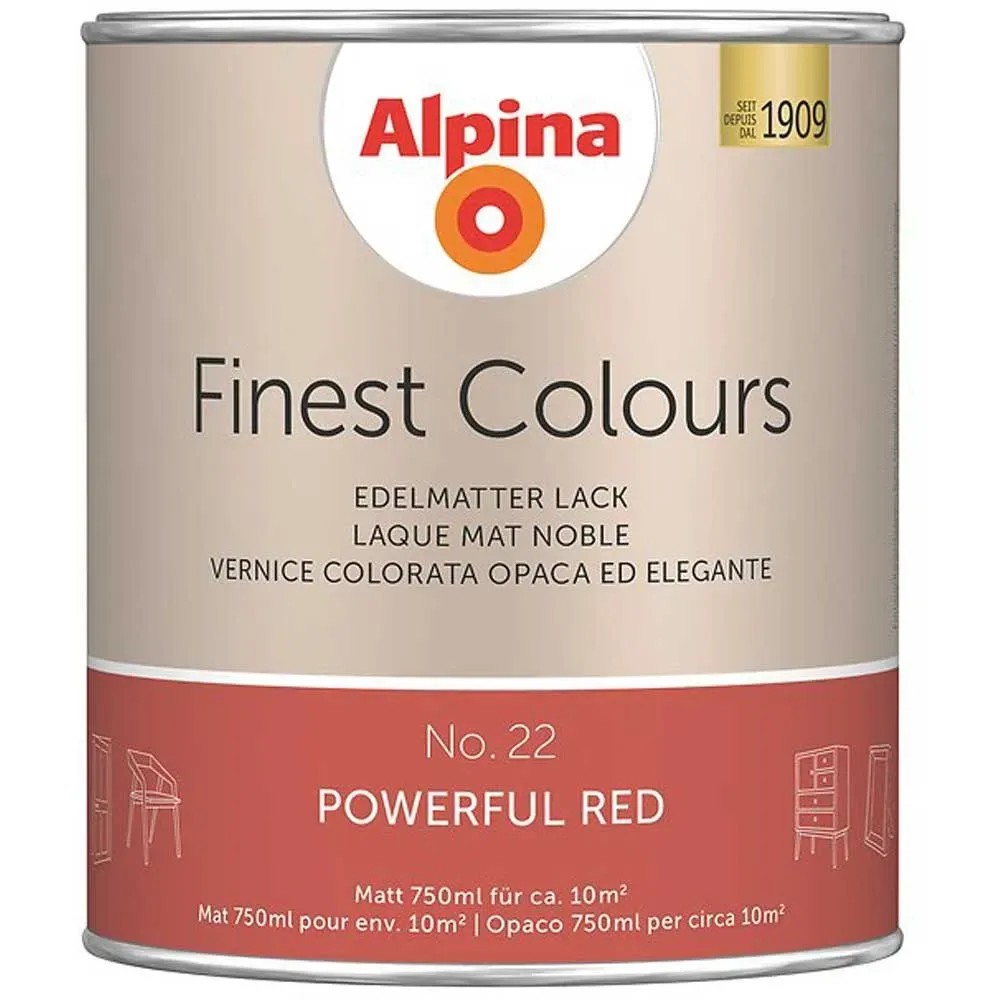 Alpina Finest Colours Lack Powerful Red 750 ml