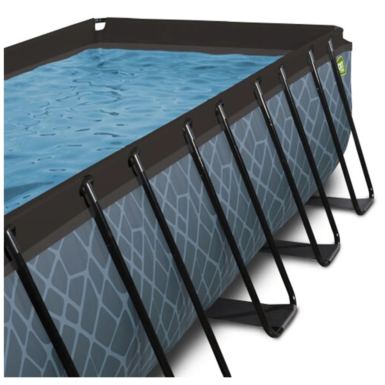 Exit Pool Stone Grau (HxBxT) 100 x 540 x 250 cm mit Sandfilterpumpe ...