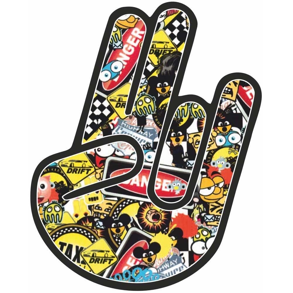 Sticker Shocker-Hand Bunt 15 x 11,5 cm kaufen bei OBI