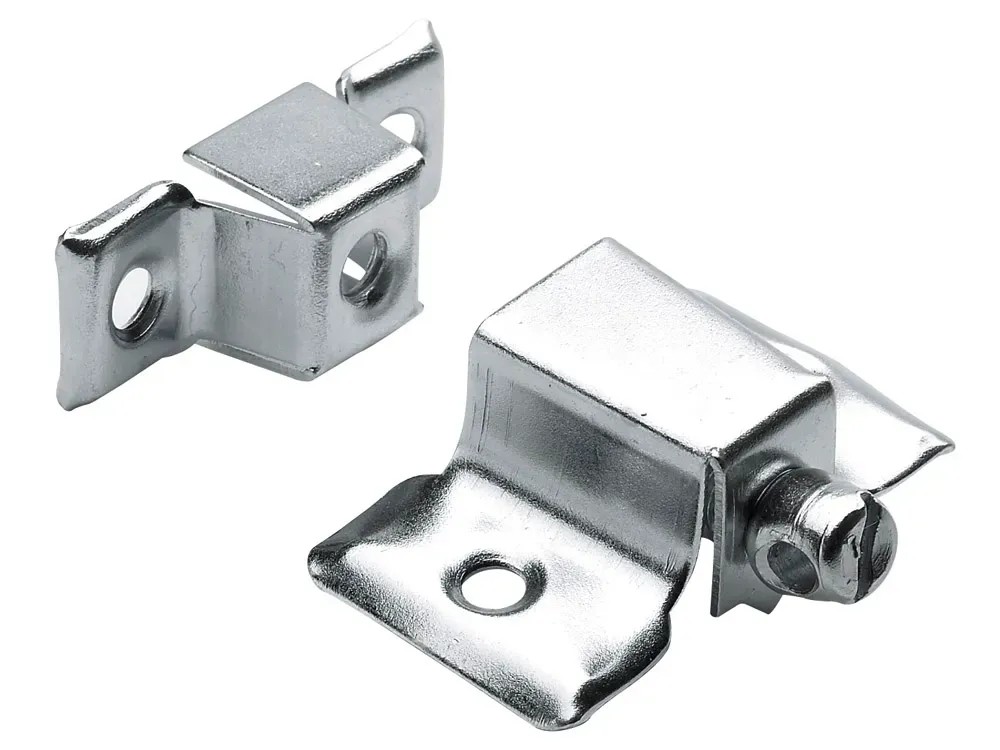 Ferrure d'assemblage avec vis de serrage acier galvanisé 4 pcs