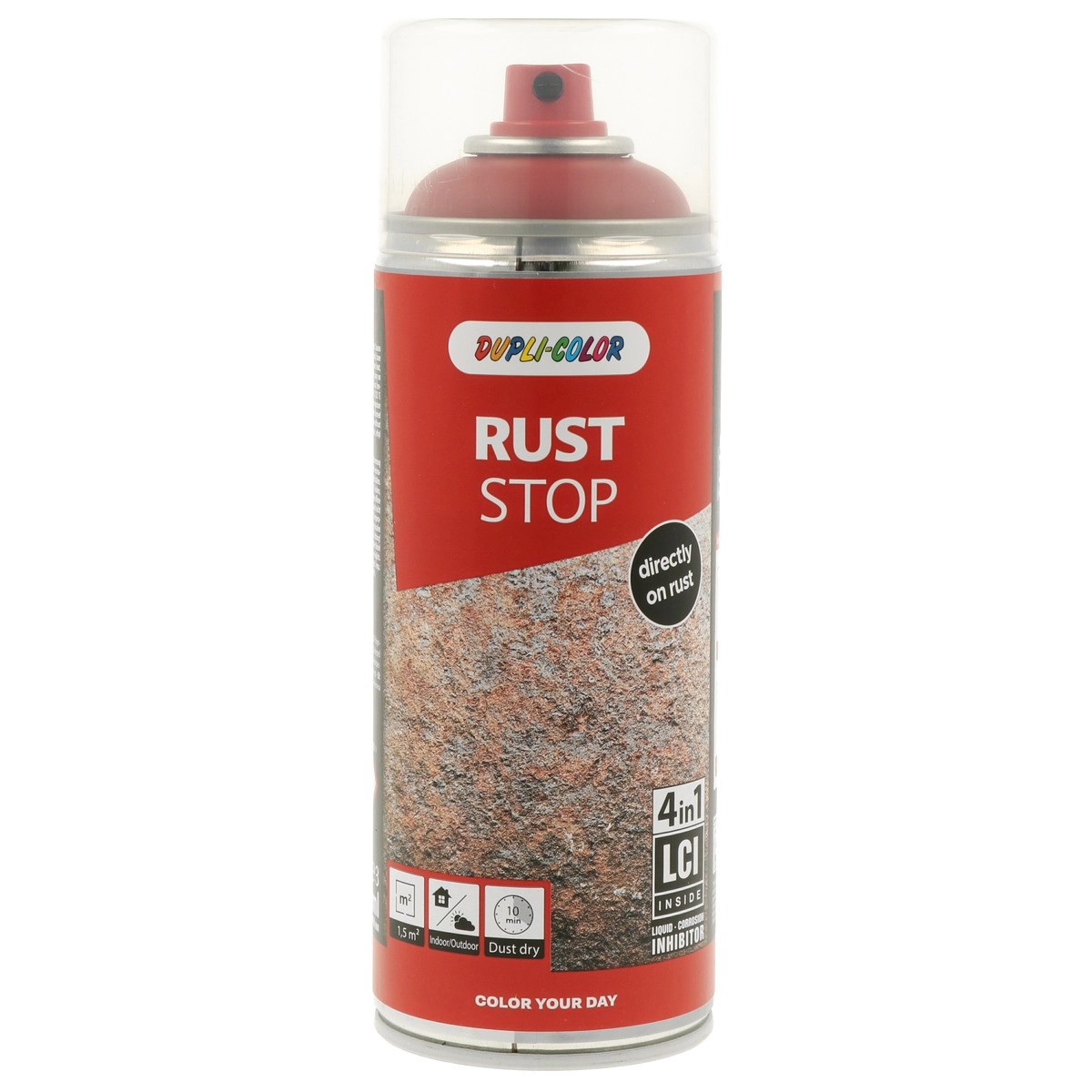 Dupli-Color Laque antirouille Rust Stop RAL 3002 Rouge carmin 400 ml