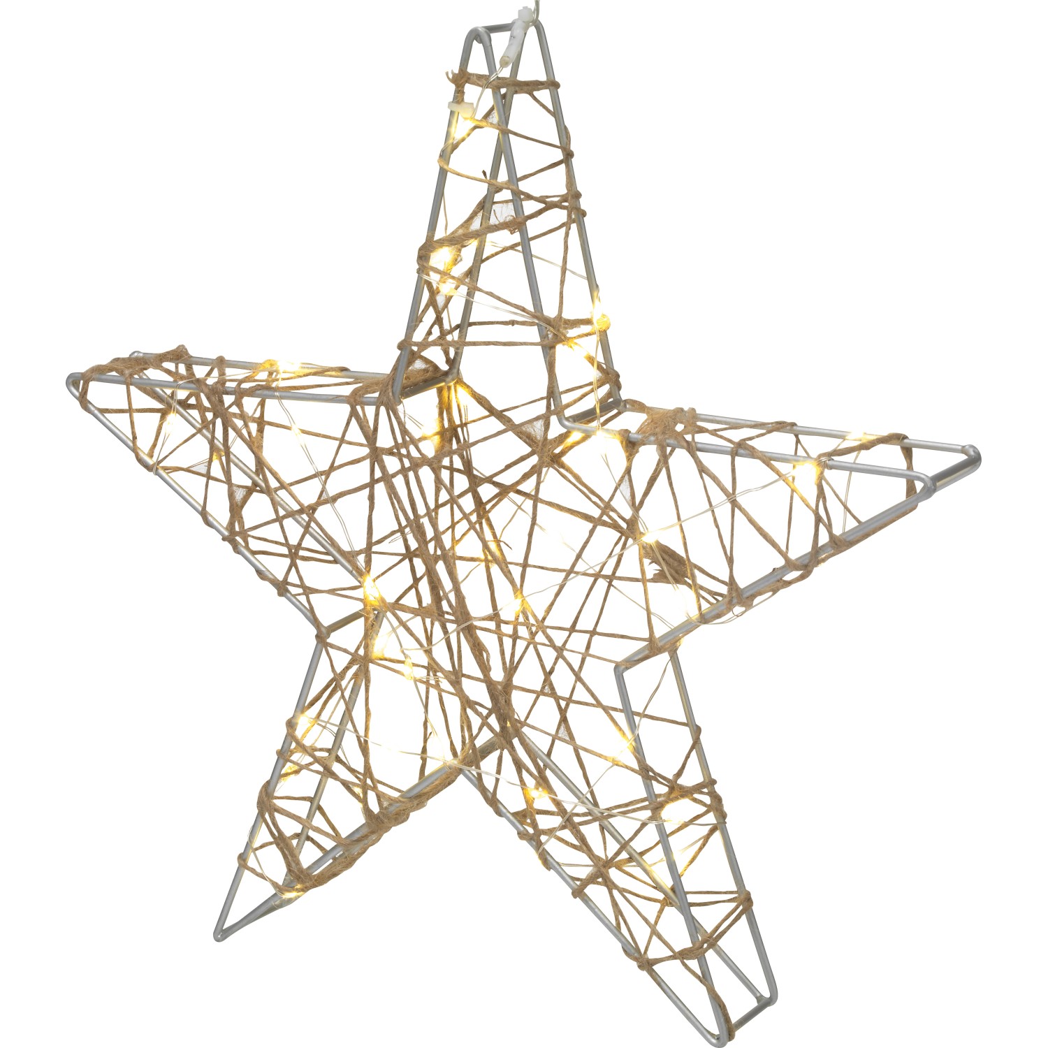 Deko-Stern Metall 40 LEDs Warmweiss (HxBxT) 30 x 30 x 4 cm kaufen bei OBI