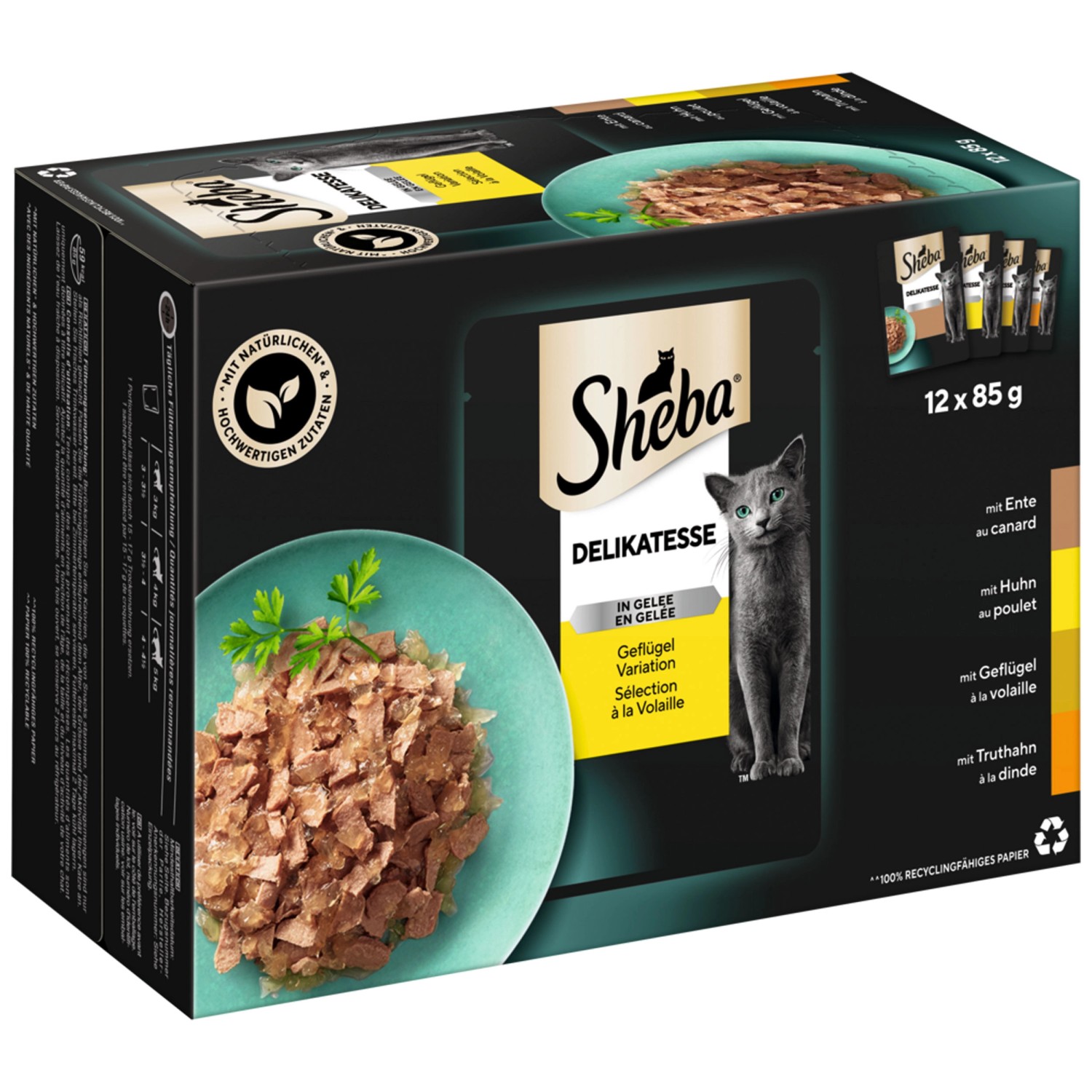 Sheba® Delikatesse multipack volaille en gelée 12 x 85 g