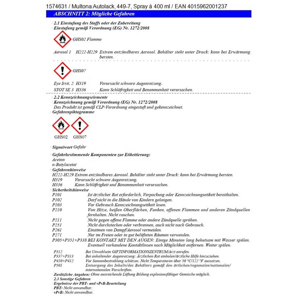Multona Autolack 449-7 Spray 400 ml kaufen bei OBI