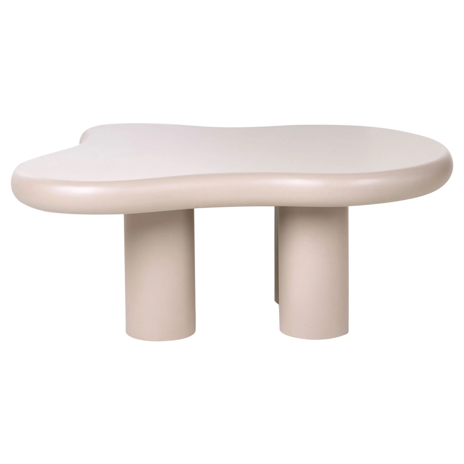 Beliani Tavolino Ondle in MDF color taupe 40 x 70 x 100 cm