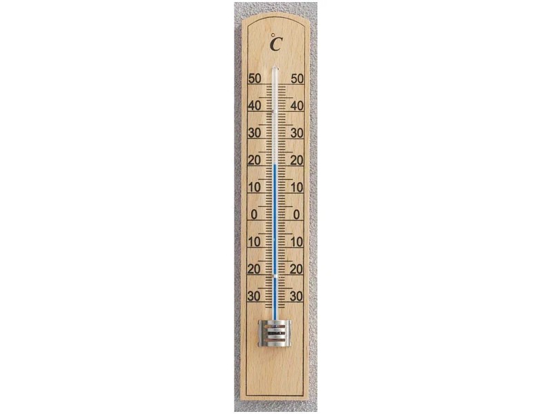 Möller Therm Zimmerthermometer Holz Naturfarben 20 cm kaufen bei OBI