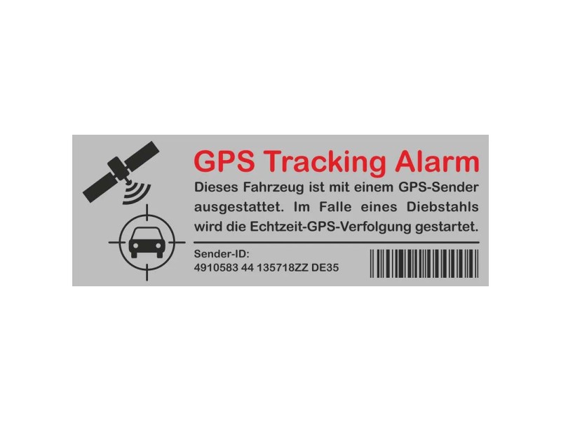 Sticker GPS Tracking Alarm 11 x 4 cm kaufen bei OBI