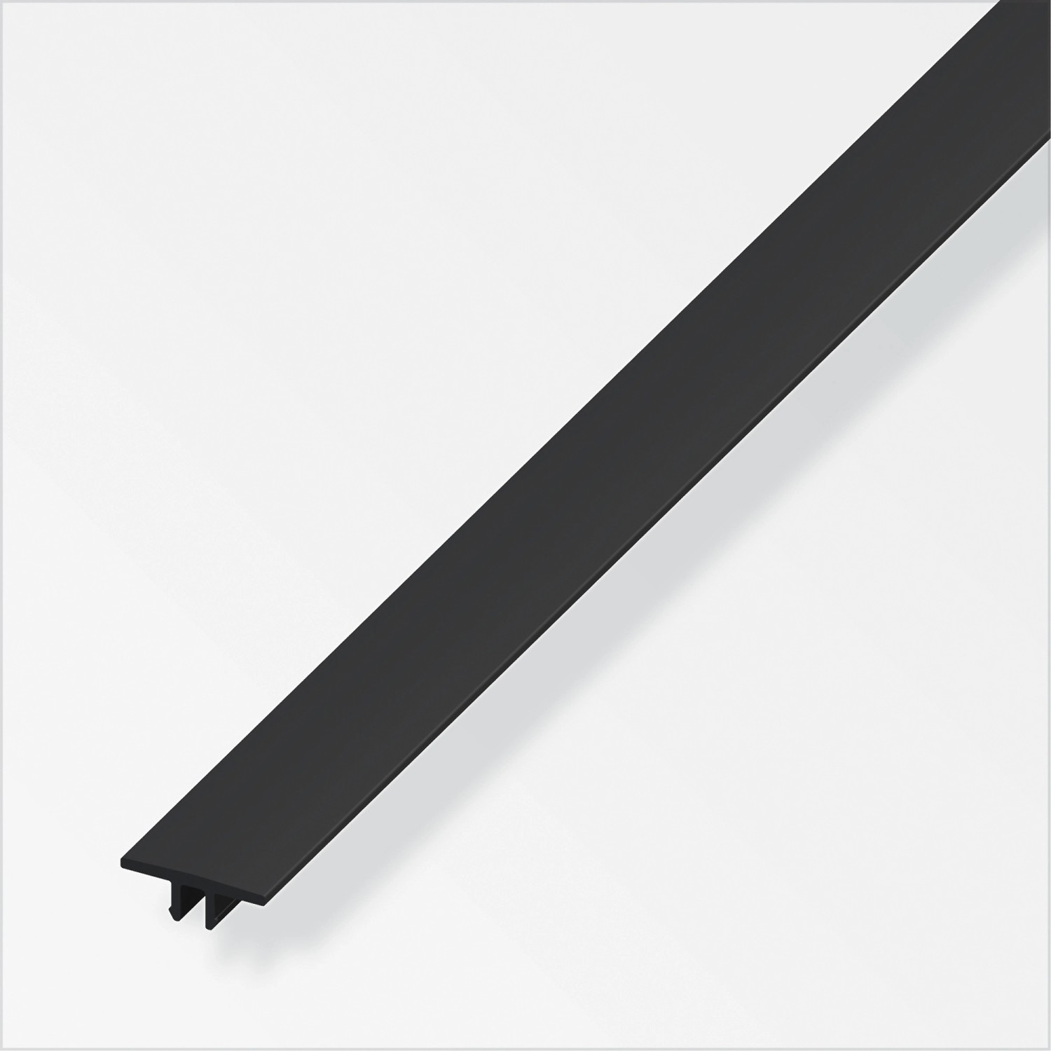 Coaxis Baguette de recouvrement PVC Noir 1 m