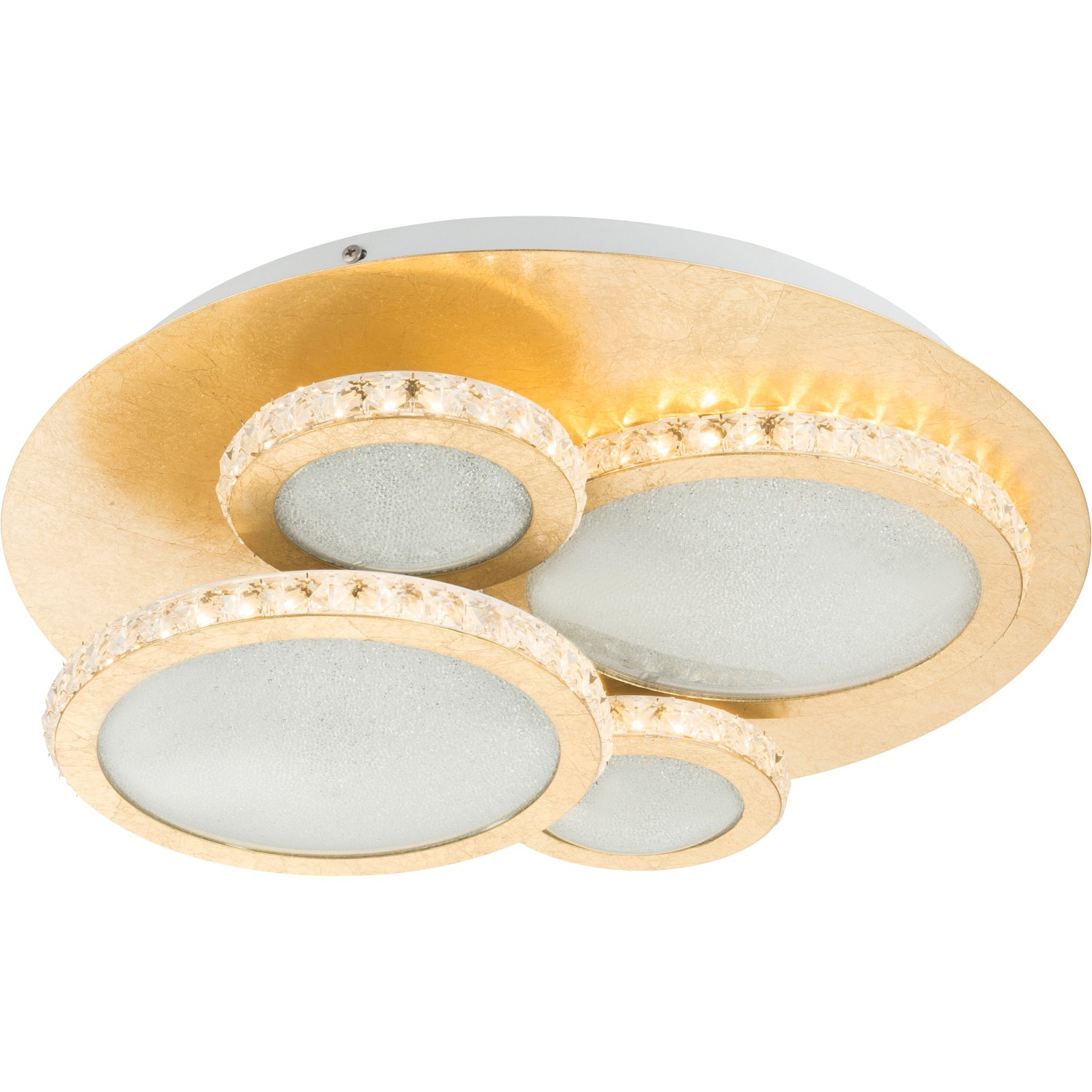 Globo LED-Deckenleuchte Tilo Metall Blattgold EEK A+ Ø 45 cm / Höhe 14 ...