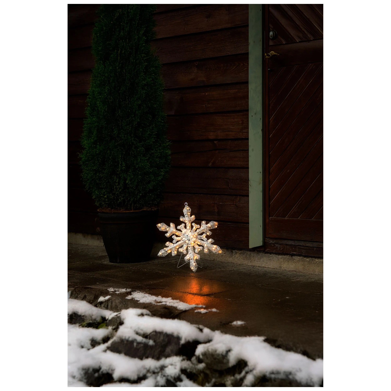 Konstsmide Flocon de neige décoratif LED Ambre dimmable Ø 40 cm