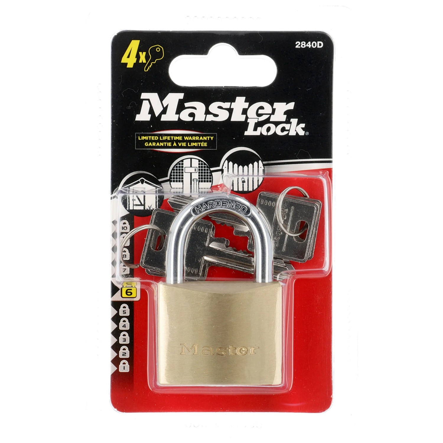 Master Lock Vorhängeschloss Messing Breite 40 mm