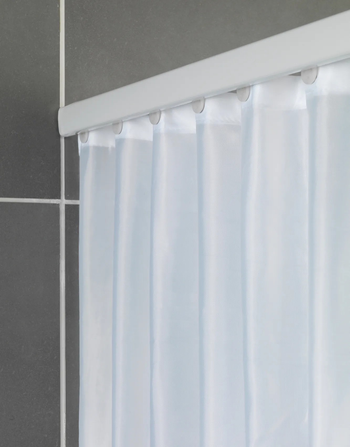 Wenko Rail de douche télescopique Era aluminium Blanc longueur 75 - 125 cm
