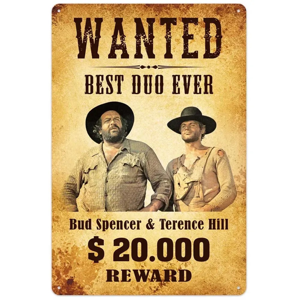 Puag Targa in metallo Best Duo Ever latta 30 x 20 cm