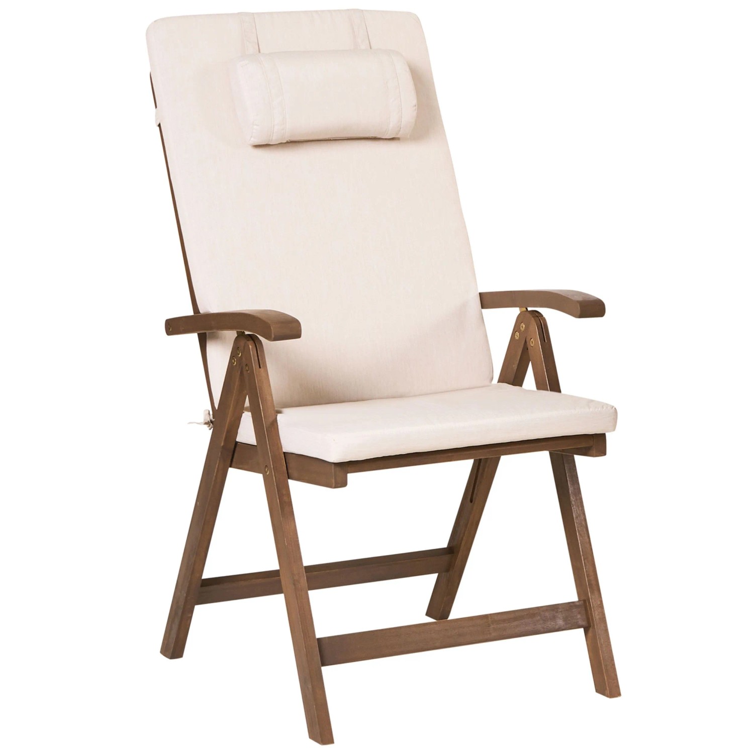 Beliani Set mobili giardino Amantea Premium 6 posti acacia cuscini ...