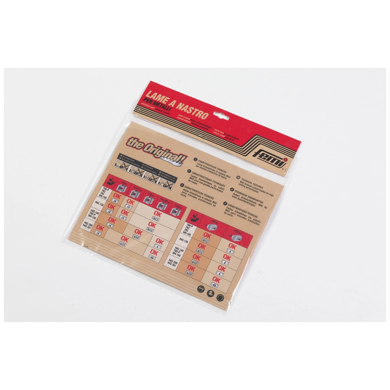 Femi Bandsägeblatt für Metall M42 6 Zähne/Zoll Bimetall-Kobalt 1'335 mm ...