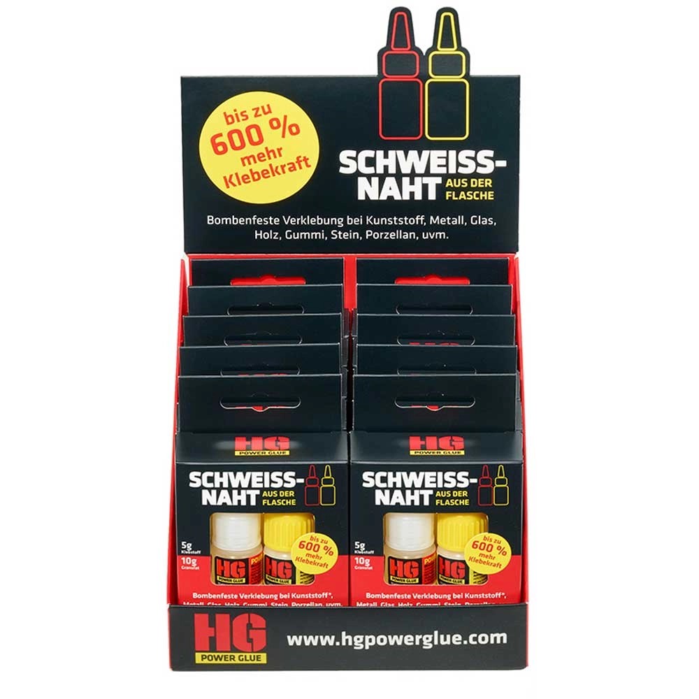 HG Powerglue Schweissnaht aus der Flasche 5 g Kleber + 10 g Granulat ...