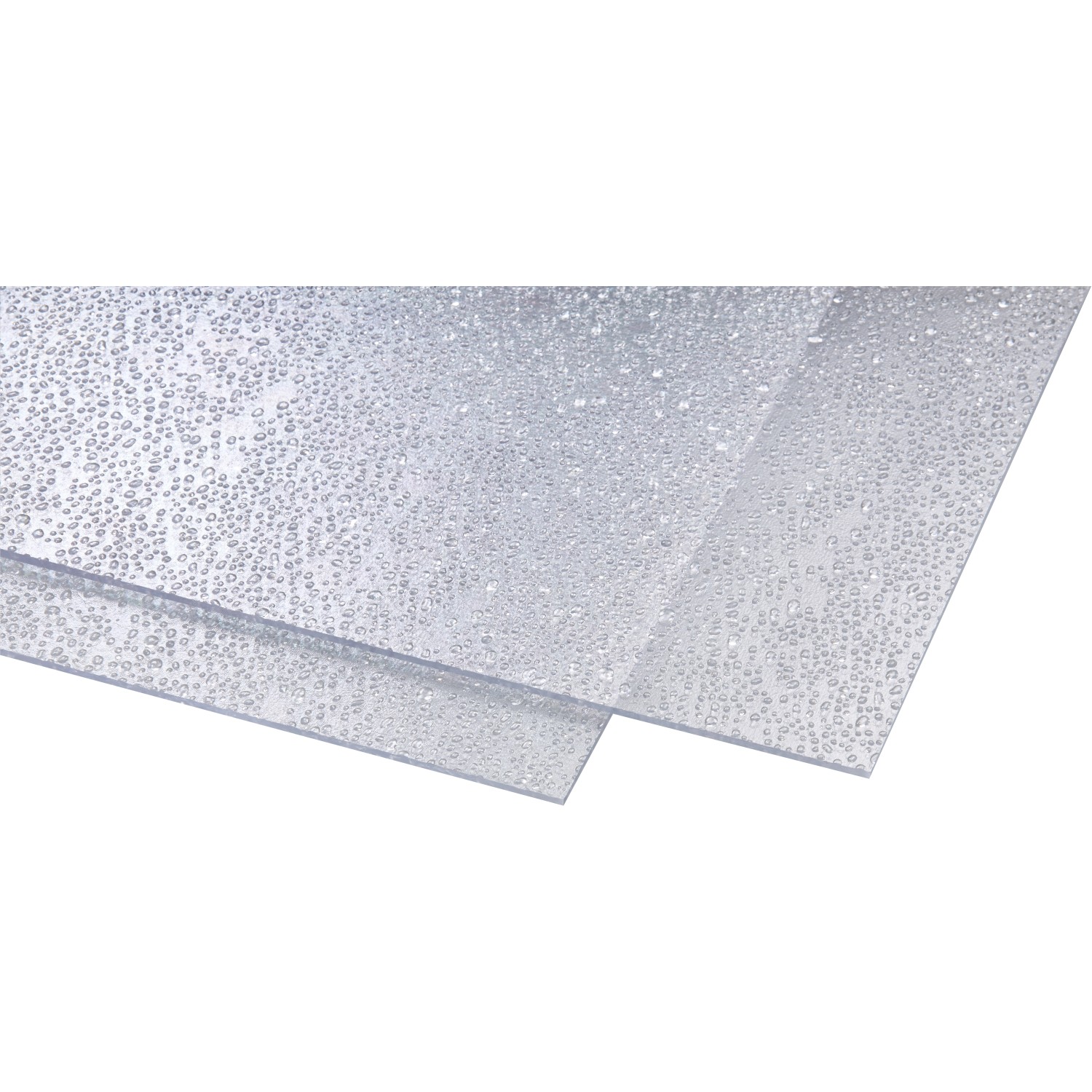 Polystyrolplatte Tropfen Transparent 100 x 100 cm / Stärke 0,5 cm ...