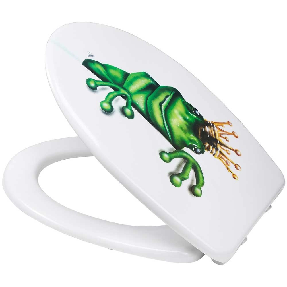 Diaqua® WC-Sitz Frog King Duroplast Mehrfarbig mit Absenkautomatik ...