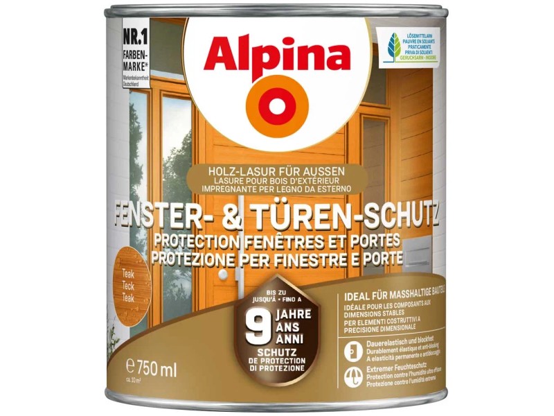 Alpina Fenster- & Türen-Schutz Teak DIF 750 ml kaufen bei OBI