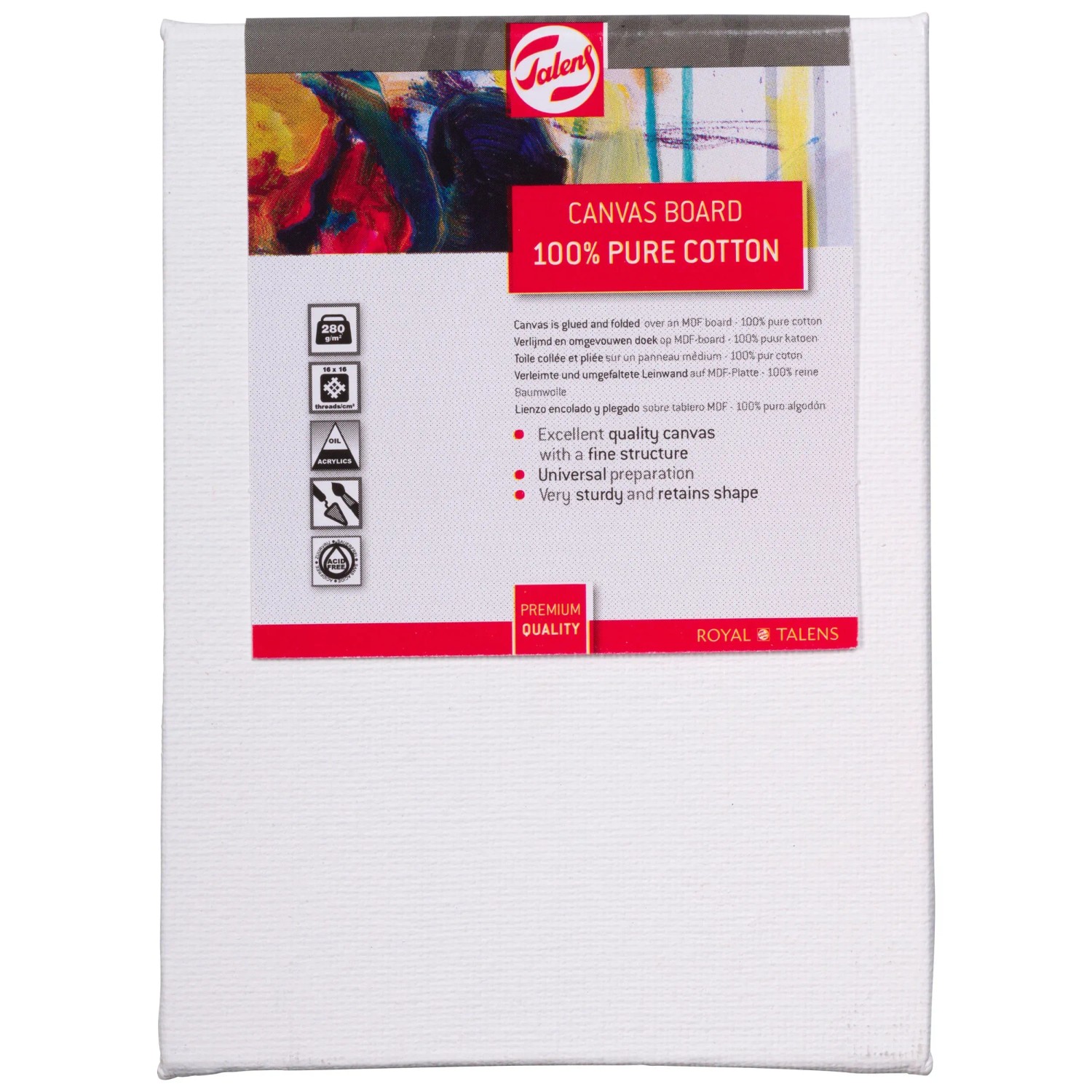 Talens Malplatte 280 g/m² MDF Baumwolle 9 x 12 cm kaufen bei OBI