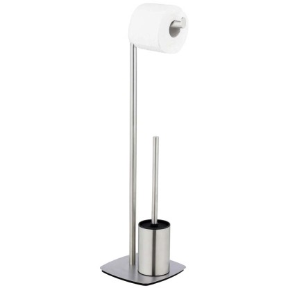 Wenko Stand-WC-Garnitur Iria matt Edelstahl kaufen bei OBI