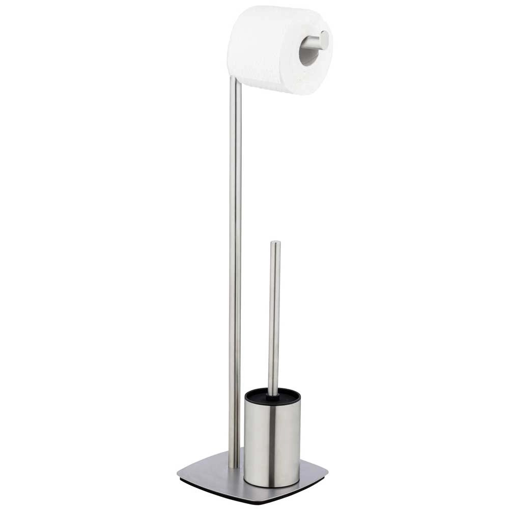 Wenko Stand-WC-Garnitur Iria matt Edelstahl kaufen bei OBI