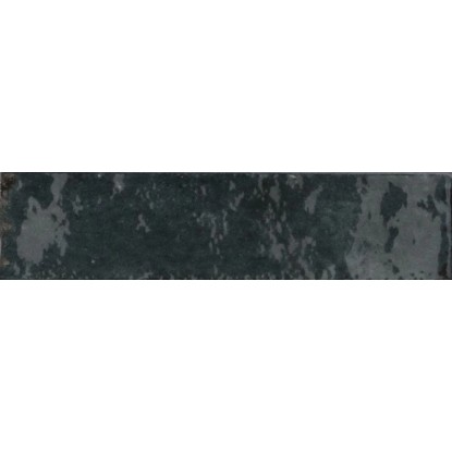 Eurostone Wandfliese Lotis Steingut Blau Glasiert Glänzend 6 x 24 cm