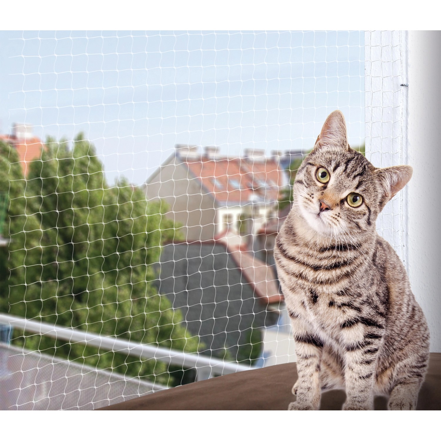 Cat Protect Netz Transparent mit Befestigung 4 x 3 m kaufen bei OBI