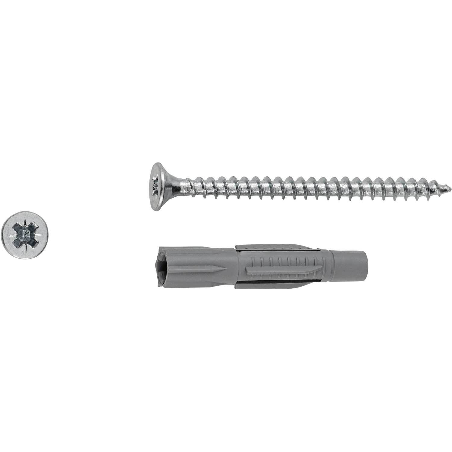 LUX Cheville universelle avec vis Ø 6 x 33 mm / 10 pcs