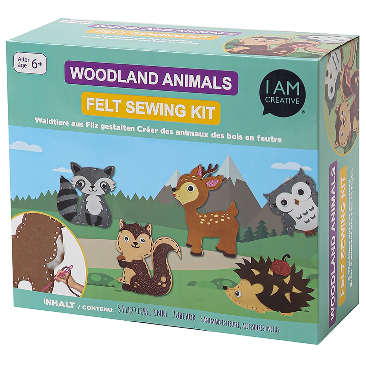 I am Creative Filznäh-Set Waldtiere Filz Moosgummi Bunt 5-tlg. kaufen ...