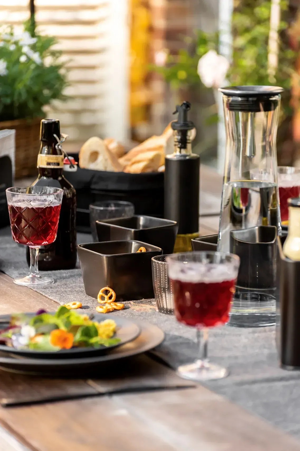 Wenko Black Outdoor Kitchen Snack- und Dip-Schalen-Set Keramik Schwarz ...