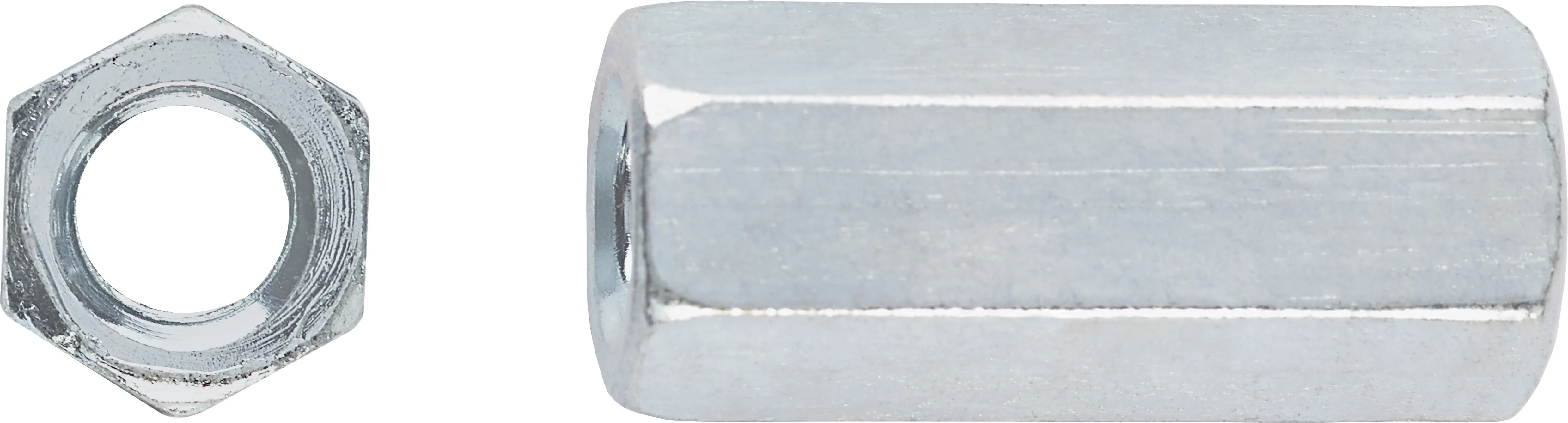 Écrou de raccordement M4 x 20 mm Acier galvanisé à chaud 4 pc