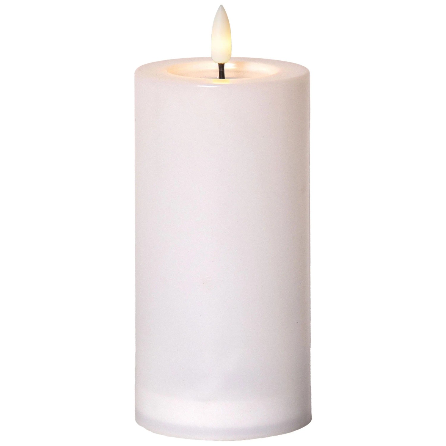 Star Trading Solar-Kerze Flamme Saul Weiss 17,5 x 7,5 x 7,5 cm