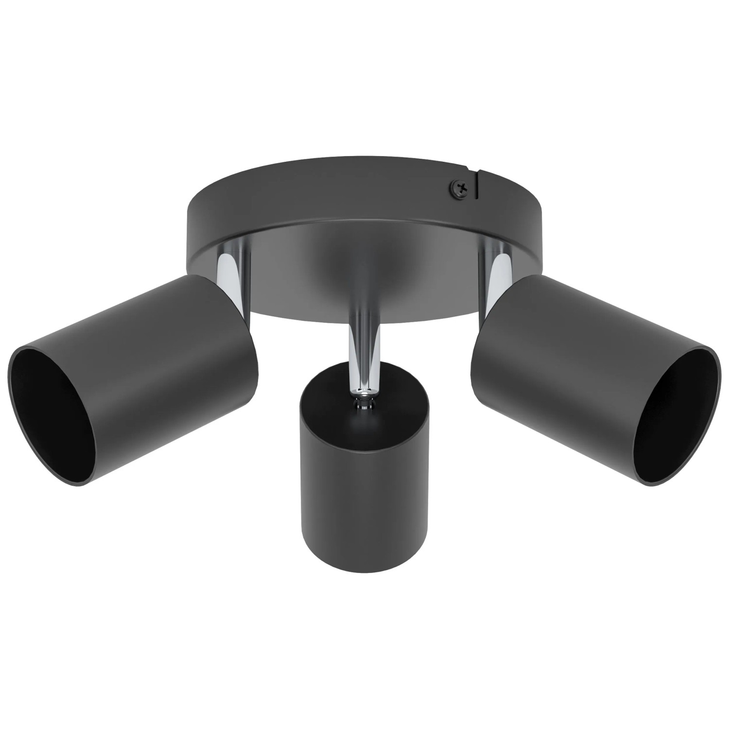 Eglo Strahler Reciso-E GU10 rund Schwarz 3 Fassungen Ø 14 cm