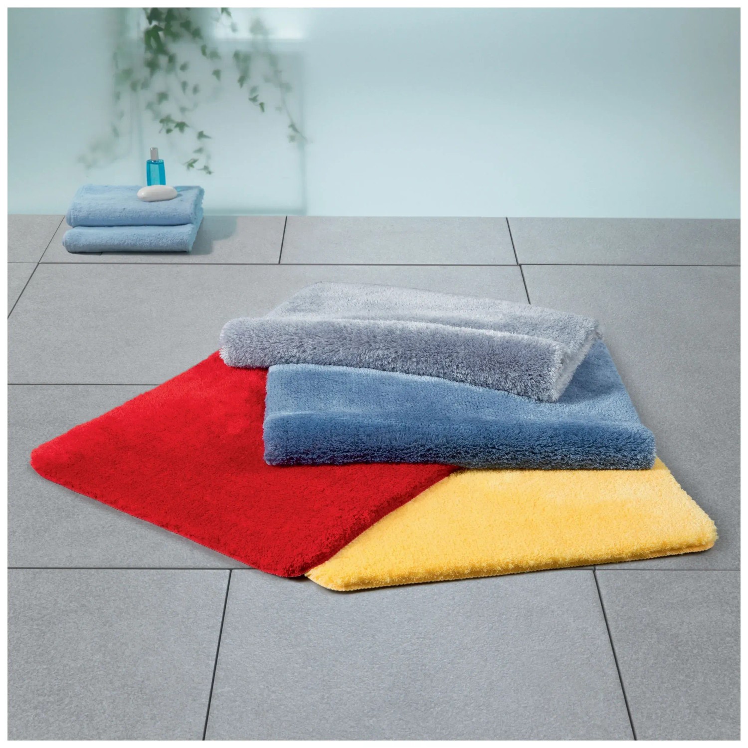 Spirella Badmatte Fino Grau 50 x 80 cm / Florhöhe 1 cm