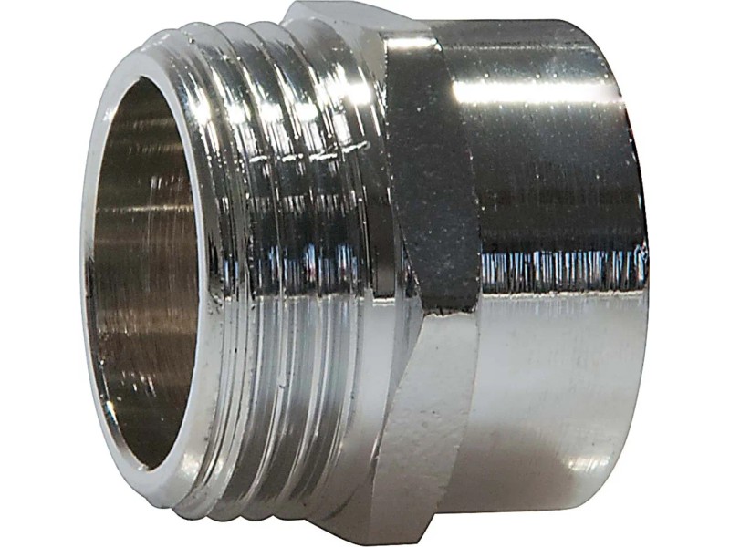 Gewinde-Reduziernippel Messing verchromt 26,4 mm (R 3/4) x 18,6 mm (Rp ...