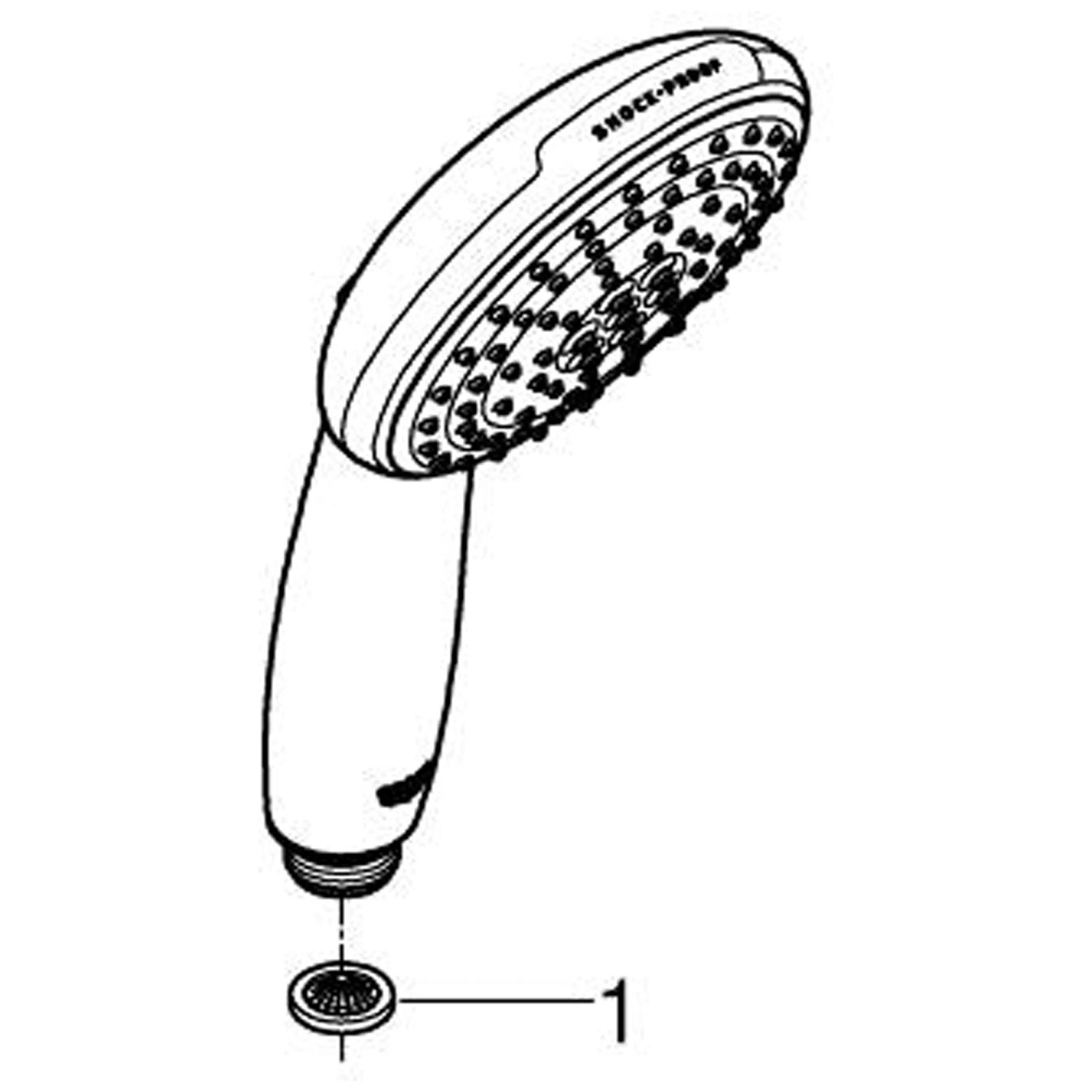 Grohe Douchette à main Vitalio Start 110 2 types de jet Chrome