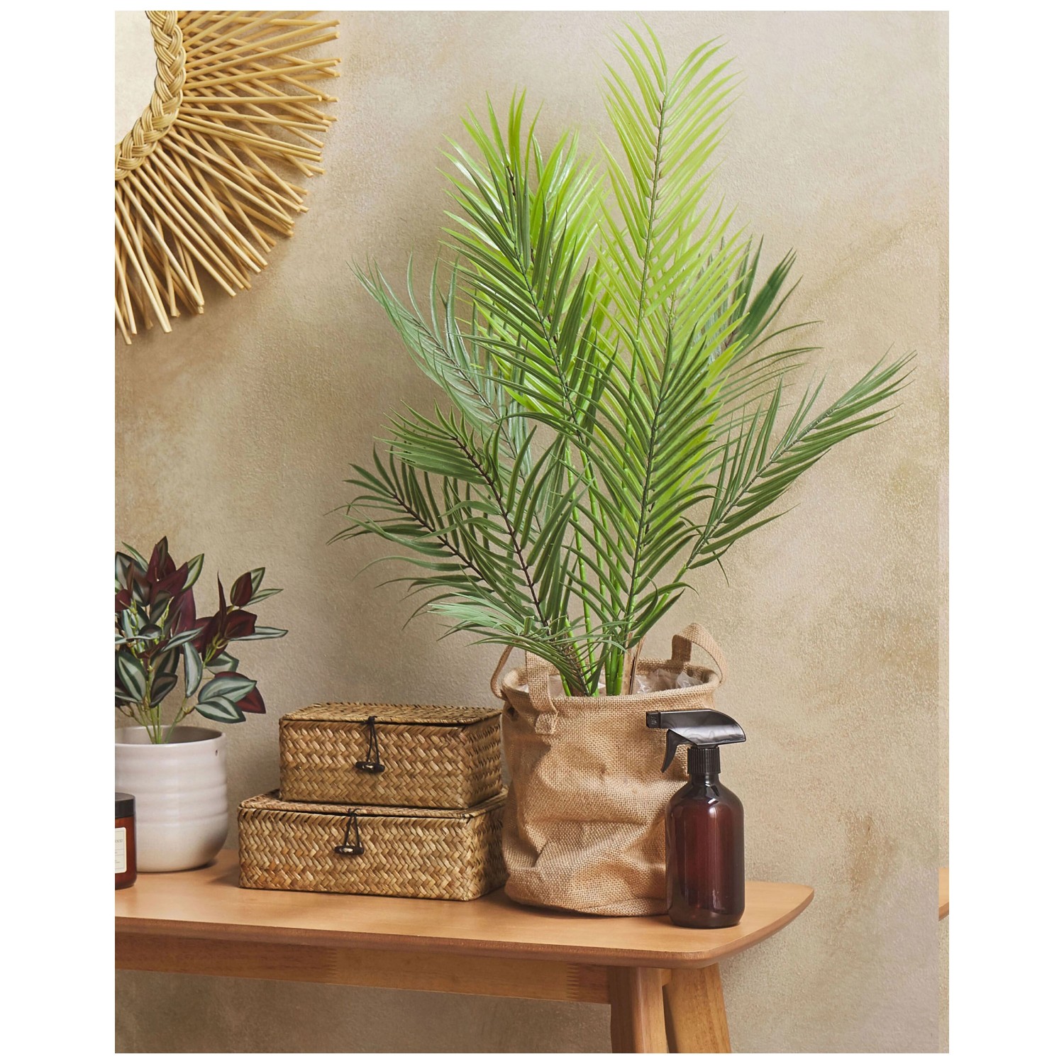 Kunstpflanze Areca Palm im Blumentopf Ø 10 cm / Höhe 83 cm kaufen bei OBI