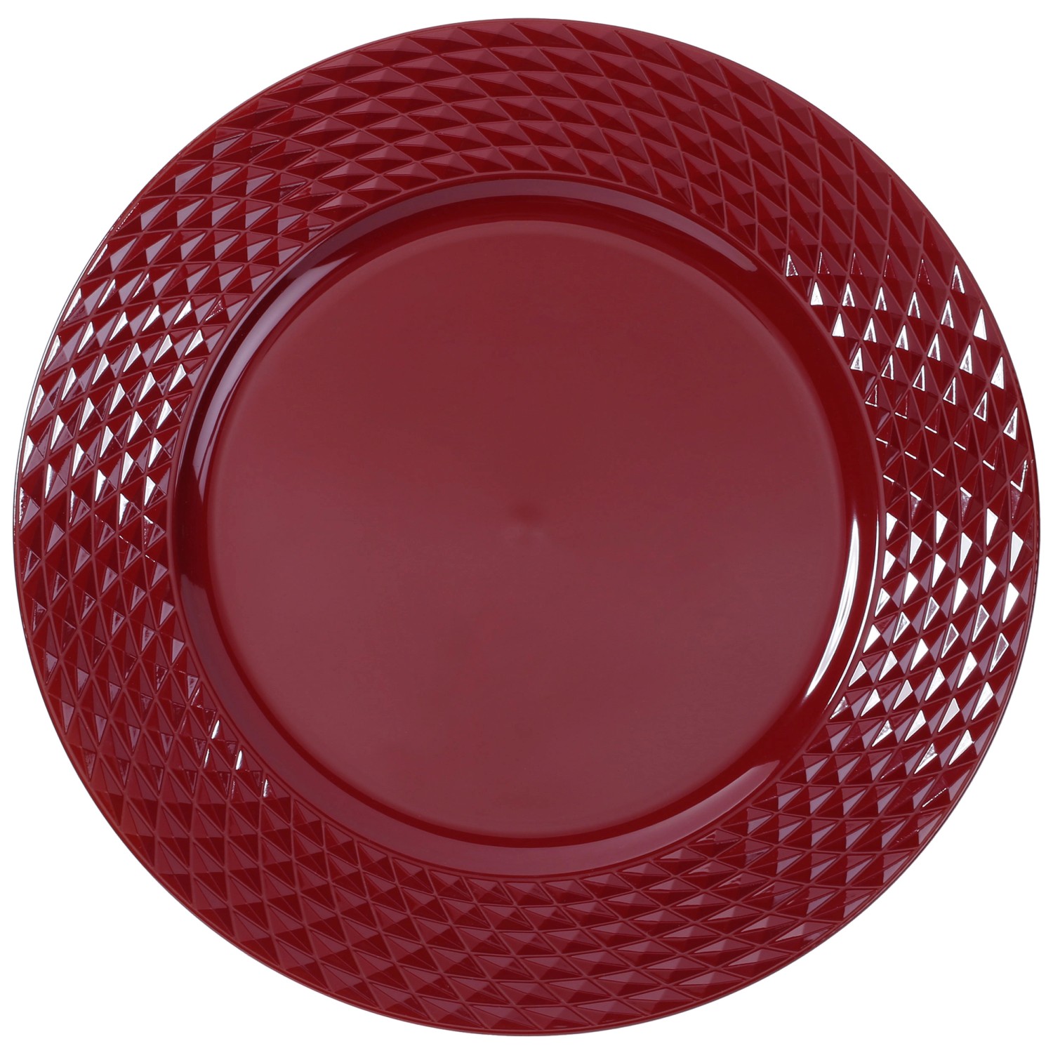 Magic Deko-Teller Raute Rot Ø 33 cm kaufen bei OBI