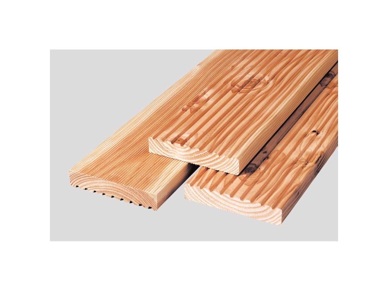 Bodendiele Douglasie mit Anti-Rutsch-Nutung 28 mm x 250 cm x 14,5 cm ...