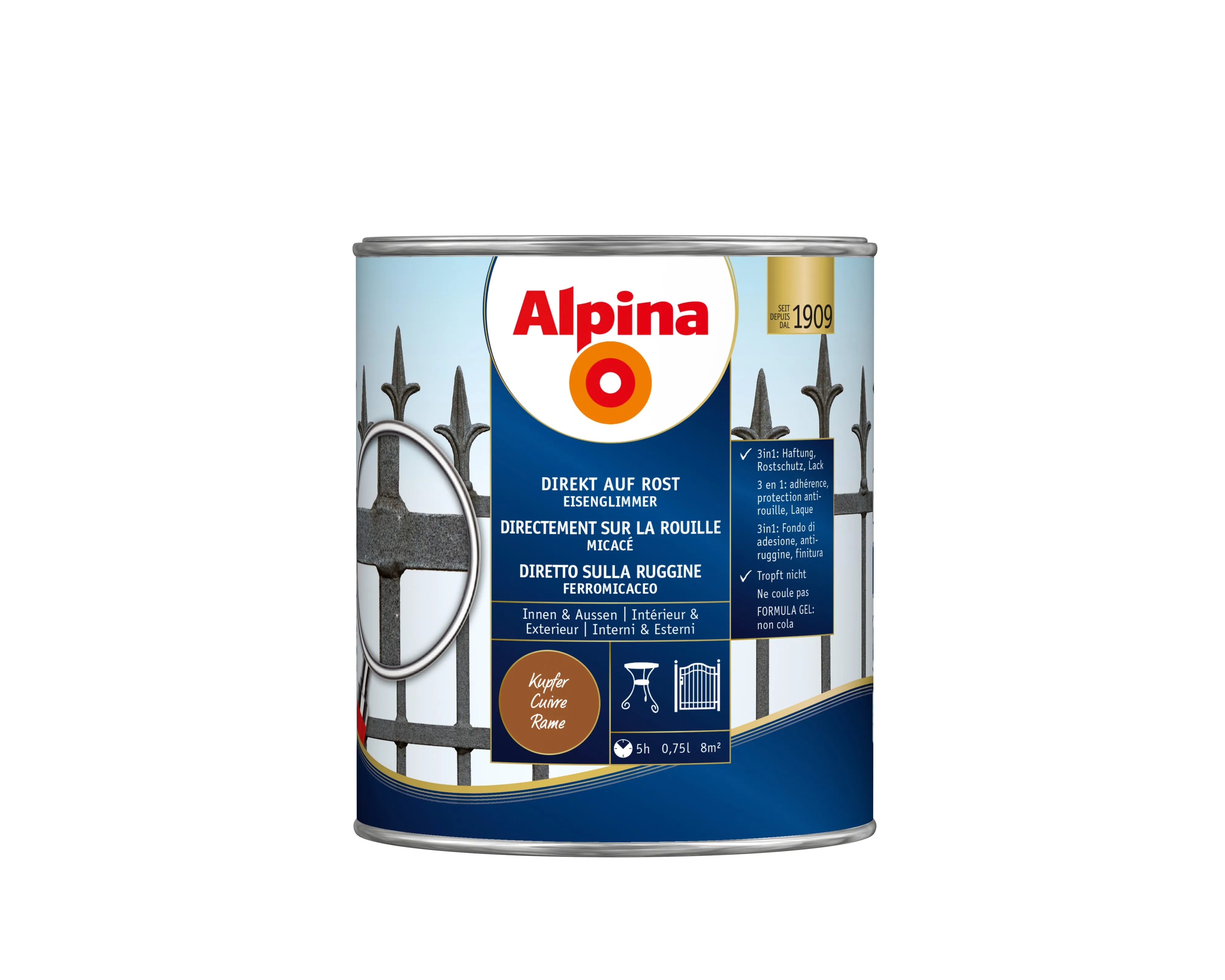 Alpina Direkt auf Rost Eisenglimmer Kupfer 750 ml kaufen bei OBI