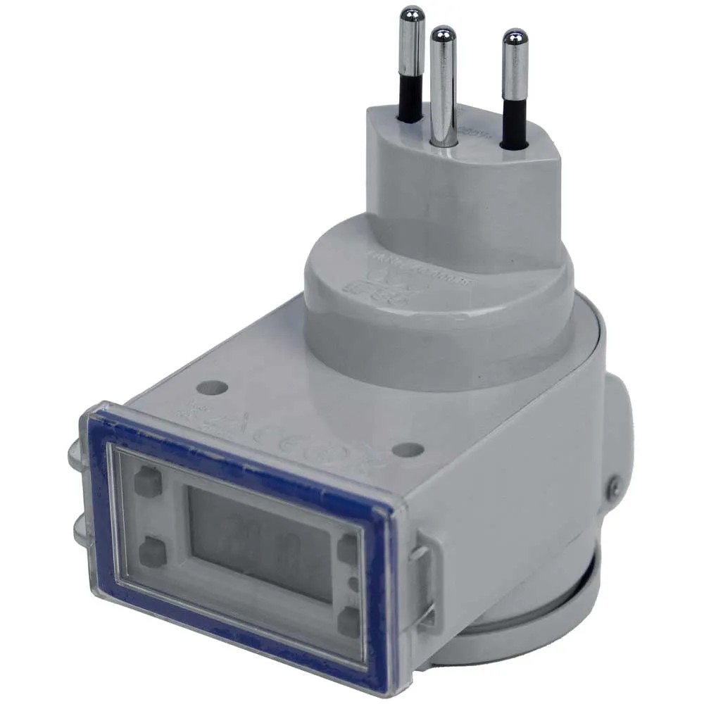 Steffen Timer Typ 13 digital IP55 mit 20 Schaltprogrammen Weiss