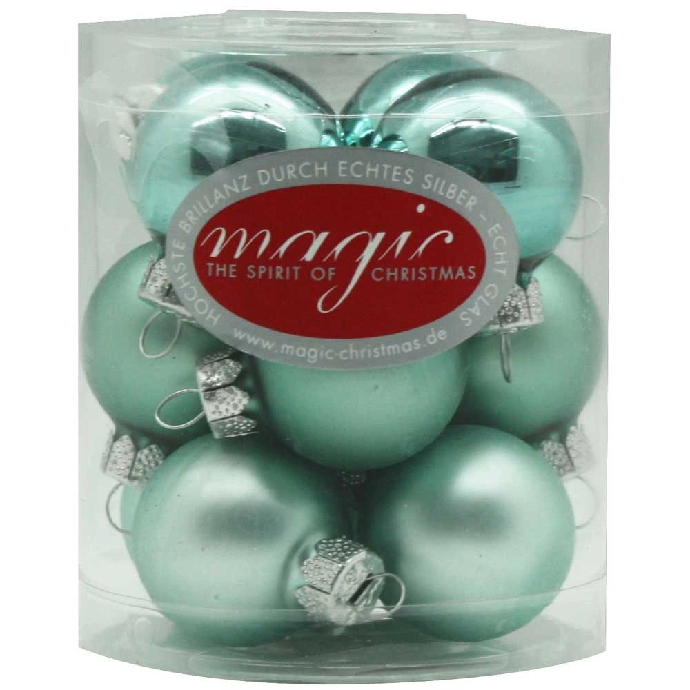 Weihnachtskugeln Glas Winter Jade Ø 9cm / 12 Stk. kaufen bei OBI