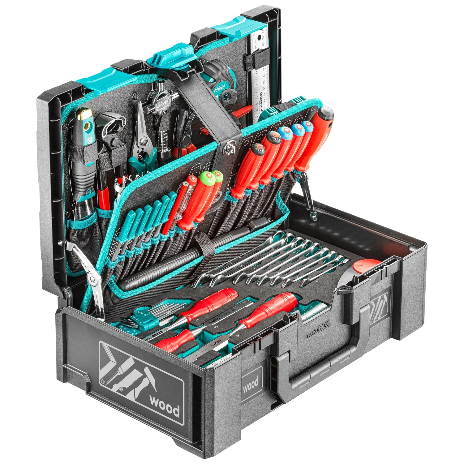 Technocraft Werkzeugkoffer Metabox Wood Premium 107-tlg. kaufen bei OBI
